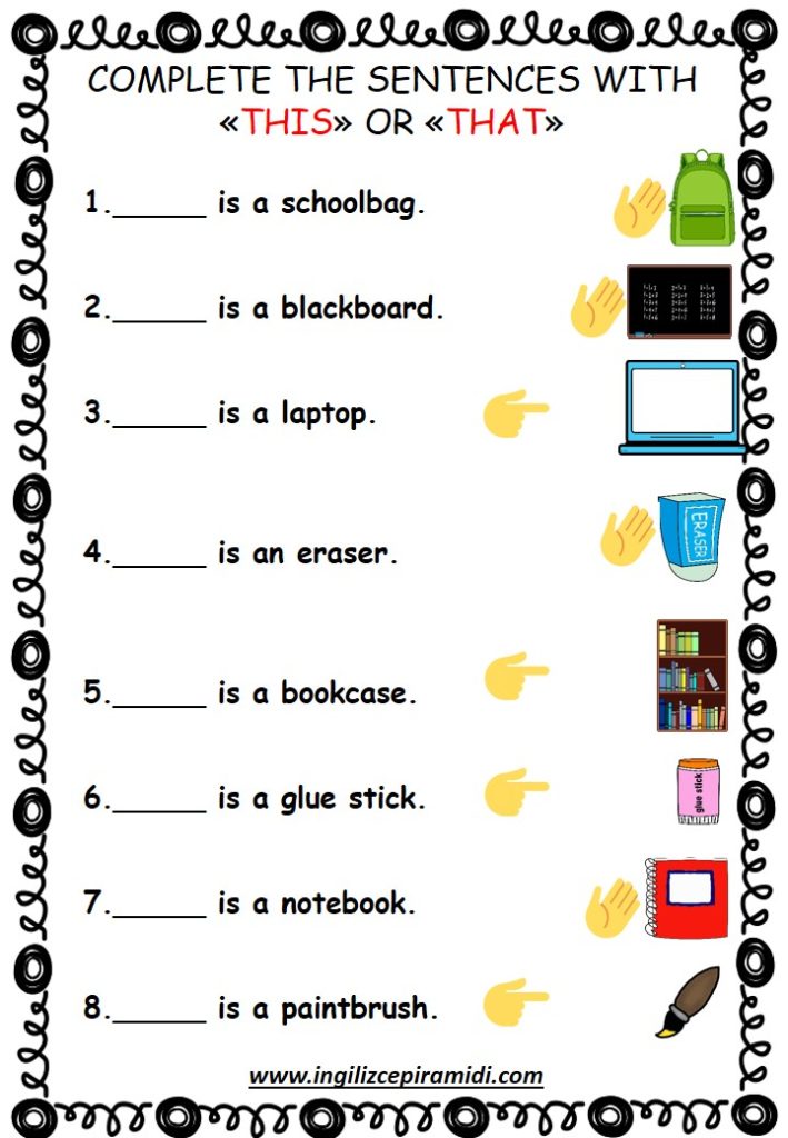 Grade 1 Unit 1 Words – İngilizce Piramidi